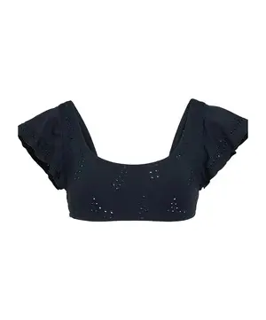 Chloé Solidcolor Cropped Sleeveless Top - Black