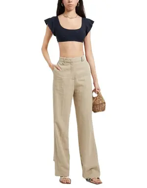 Chloé Solidcolor Cropped Sleeveless Top