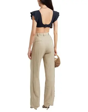 Chloé Solidcolor Cropped Sleeveless Top