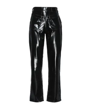 MAISON MARGIELA Solidcolor Minimalist Trousers - Black
