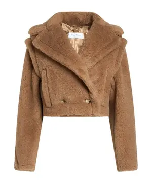 Max Mara Fuzzy Teddy Coat - Brown