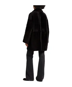 Max Mara Solidcolor Doublesided Fur Coat