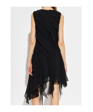 ALLSAINTS Sleeveless Ruffle Asymmetric Mini Dress