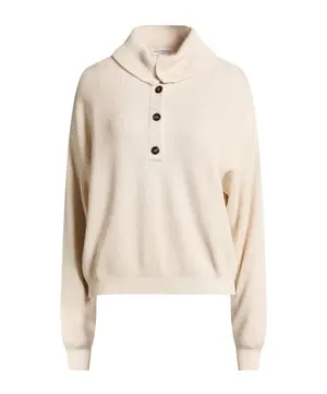 Brunello Cucinelli Solid-colored Medium-thickness Knit Top - Camel