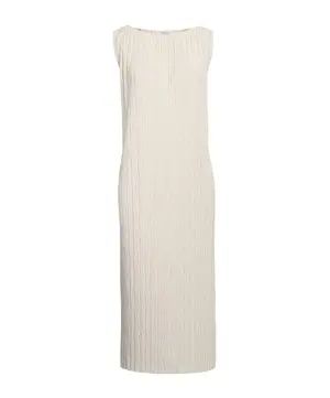 Max Mara Sleeveless Pleated Crepe Dress