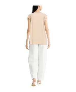 Max Mara Pleated Short-sleeved Top
