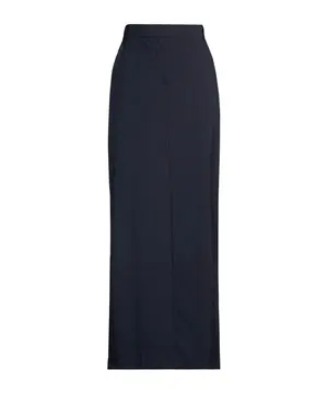Max Mara Solidcolor Wool Aline Skirt - Black