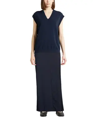 Max Mara Solidcolor Wool Aline Skirt