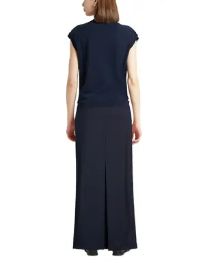 Max Mara Solidcolor Wool Aline Skirt