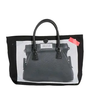 MAISON MARGIELA Printed Handbag - Black