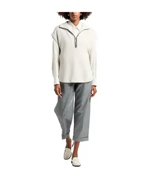 Brunello Cucinelli Cashmere Short-sleeve Polo Knit Top