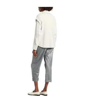Brunello Cucinelli Cashmere Short-sleeve Polo Knit Top