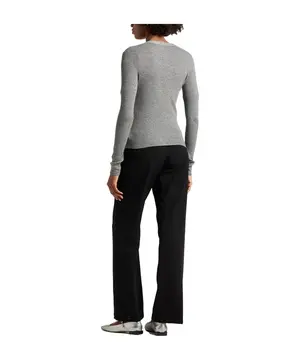 Brunello Cucinelli Silver- V-neck Knitwear