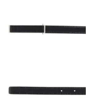 TOM FORD Crocodile-effect Plaque-buckle Belt