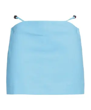 GANNI Solid Color Mermaid Skirt - Blue
