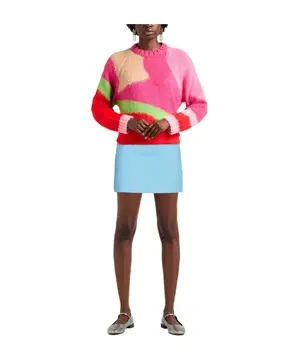 GANNI Solid Color Mermaid Skirt