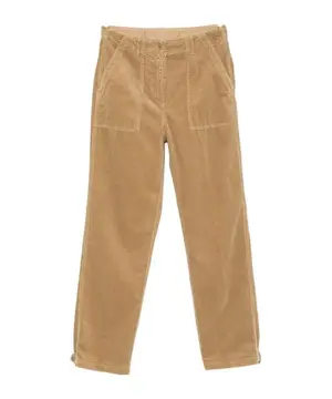 Aspesi Corduroy Straight-leg Trousers - Beige