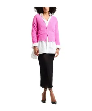 Balenciaga Solidcolor Mediumweight Knit Cardigan