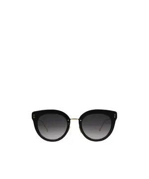 Isabel Marant Étoile Minimalist Round Sunglasses - Black