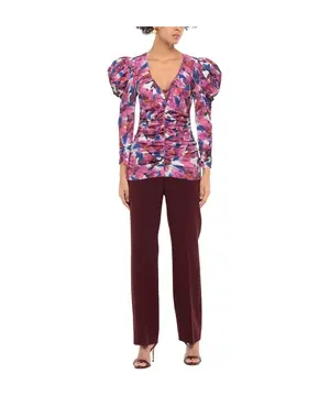 Isabel Marant Étoile Floral Puff Sleeve Top - No