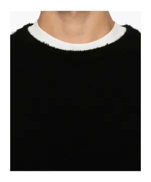 ROBERTO COLLINA Oversized Crew Neck Knit Sweater