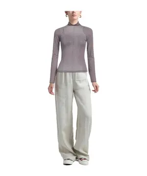 Rag & Bone Houndstooth Longsleeve Turtleneck Tshirt