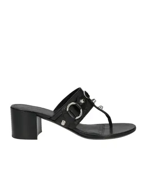 Balenciaga Leather Flip Flops