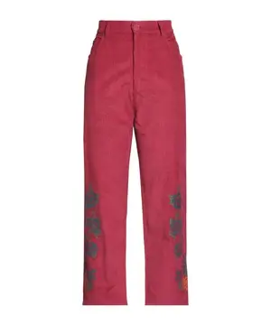Farm Rio Plain Colour Casual Trousers - Red