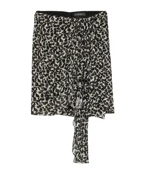 Isabel Marant Étoile Color-blocked Asymmetrical Midi Skirt