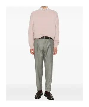 ROBERTO COLLINA Oversized Crew Neck Knit Sweater