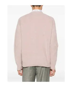 ROBERTO COLLINA Oversized Crew Neck Knit Sweater