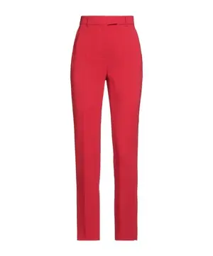 Max Mara Plain Colour Casual Trousers - Red