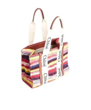 Chloé Multicolor Knitted Tote Bag