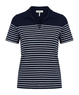 Rag & Bone Striped Knit Shortsleeve Top