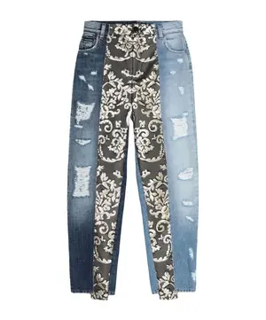 Dolce & Gabbana Multicolor Momfit Jeans