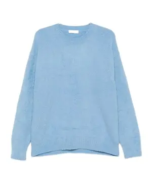 ROBERTO COLLINA Oversized Crew Neck Knit Sweater