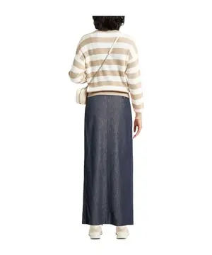 Brunello Cucinelli Darkwash Denim Pencil Skirt