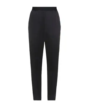 MAISON MARGIELA Solid-color Satin Trousers - Black