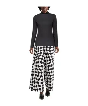 Rag & Bone Printed Long Sleeve Turtleneck T-shirt