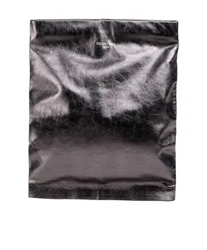 Balenciaga Metallic Leather Clutch