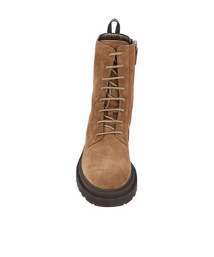 Brunello Cucinelli Solidcolor Laceup Ankle Boots