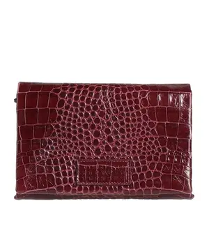 MAISON MARGIELA Crocodile Print Clutch Bag