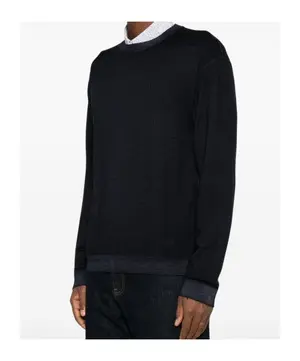 Emporio Armani Crew-neck Virgin-wool Sweater