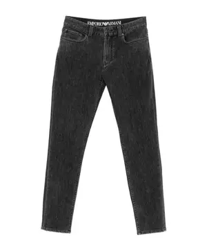 Emporio Armani Logo-plaque Straight-leg Jeans