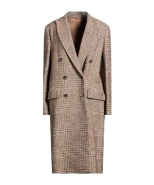 Brunello Cucinelli Plaid Double-breasted Coat