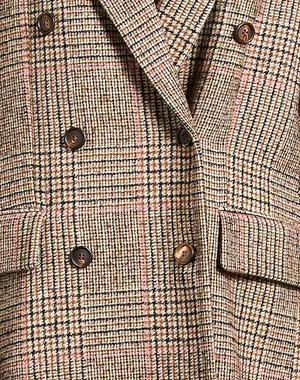 Brunello Cucinelli Plaid Double-breasted Coat
