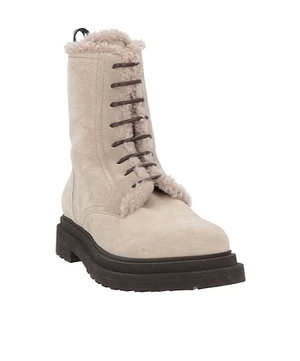 Brunello Cucinelli Lowheel Wool Ankle Boots