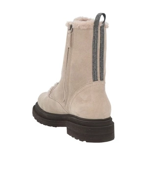 Brunello Cucinelli Lowheel Wool Ankle Boots