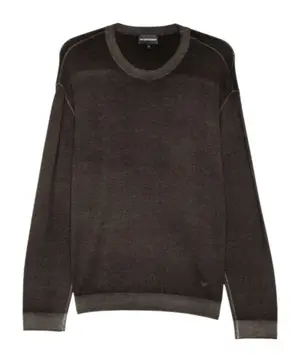 Emporio Armani Ribbed-trim Wool Sweater