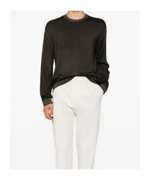 Emporio Armani Ribbed-trim Wool Sweater